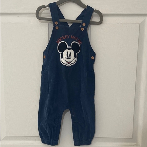 Disney | Bottoms | Mickey Mouse Kids Blue Overalls | Poshmark